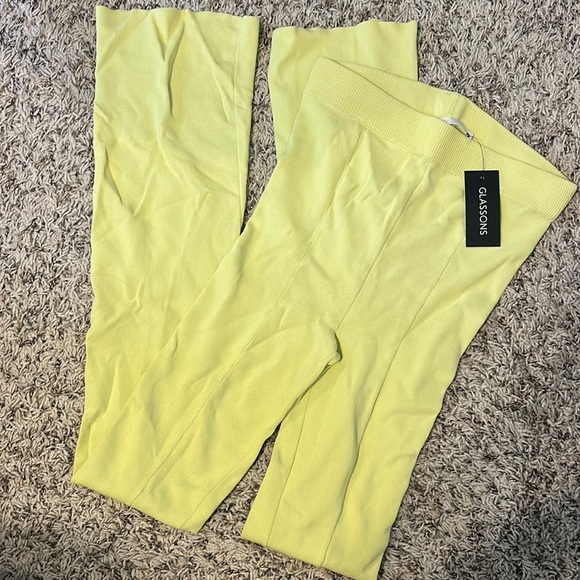 Glassons | Pants & Jumpsuits | Glassons Split Front Ribbed Pant | Poshmark